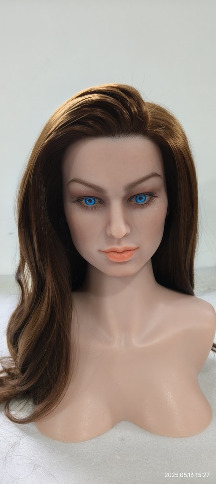 Realistic Silicone Sex Doll Head Lifelike Implanted Hair Masturbator Toy for Men | eBay
