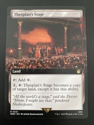 Thespian's Stage 0531 EXTENDED ART MTG Doctor Who Set Rare NM English ...