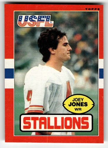 1985 Topps USFL FOOTBALL Joey Jones #24 Birmingham Stallions HIGH GRADE ...