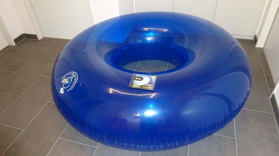 Huge Inflatable Blue Transp Swim Ring 5 feet+ (1.5m+) Pooltoy big ...