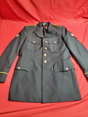 Male Army Service Uniform ASU Dress Blue Enlisted Coat Jacket 38LC | eBay