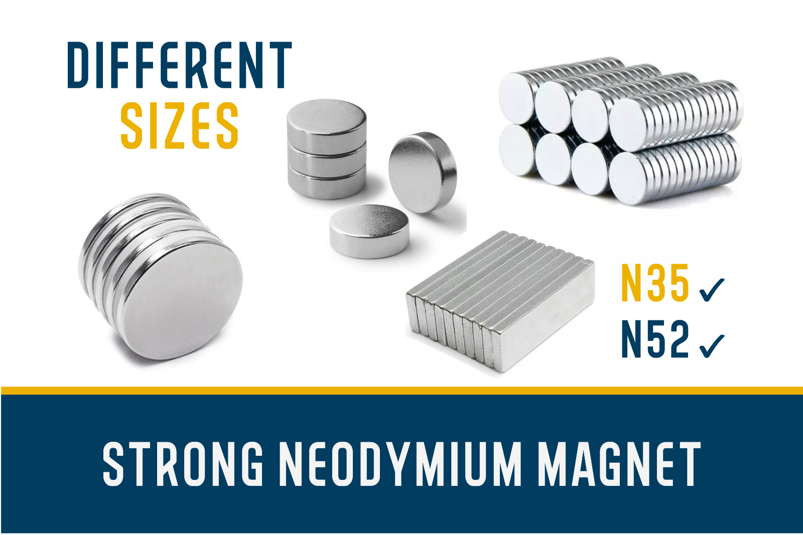 Neodymium Magnets Differents Shapes and Sizes N35 N52, Round, Disc, Bar ...