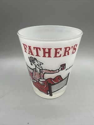 Fathers Nite Cap Highball Cocktail Glass Frosted 15oz Novelty Gift Bar ...