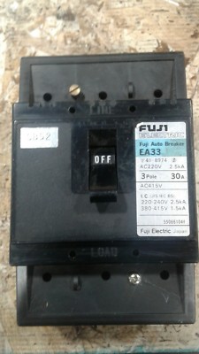 Fuji Electric Auto Breaker EA33 30 Amp 3 Pole #010C12 | eBay