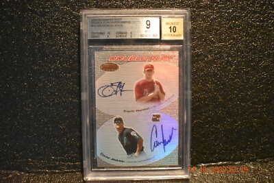 2004 Travis Hanson + Conor Jackson Double Play Auto Autograph BGS 9 | eBay