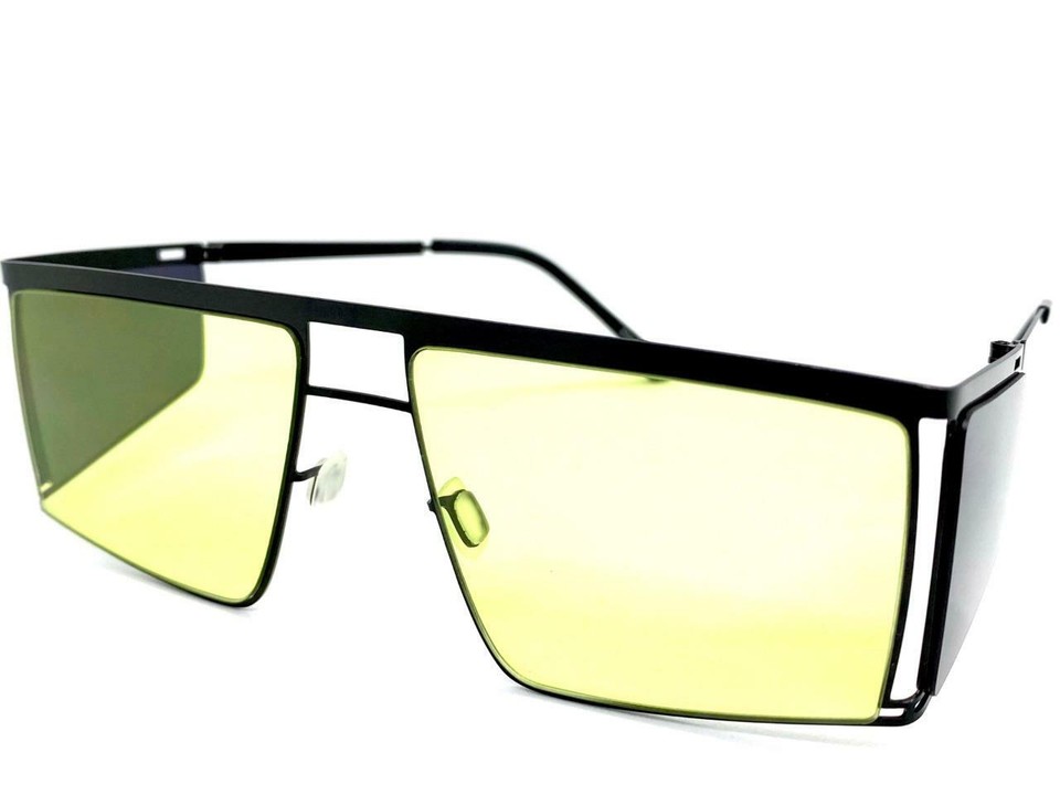 Mens or Women Contemporary Modern Retro Style SUNGLASSES Black Frame ...