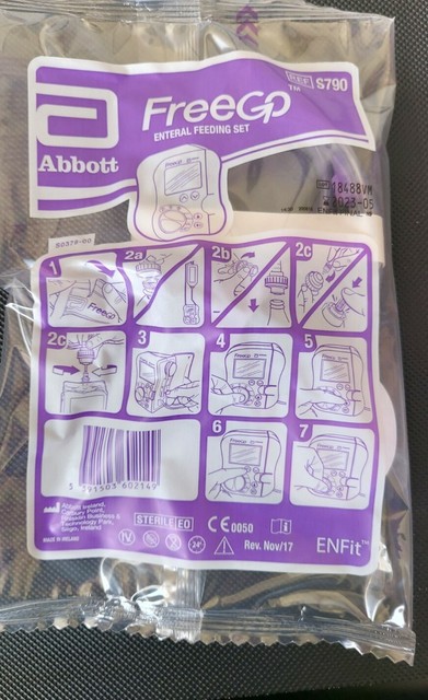 2 X Abbott Flexiflo Flexitainer 500ml Enteral Feeding M241-b15 Feed or ...