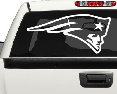 2 compatible New England Patriots Window Wall Glass Truck Vinyl Sticker ...