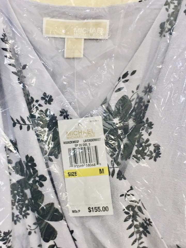 NWT Michael Kors Floral Crepe Belted Jumpsuit M | eBay