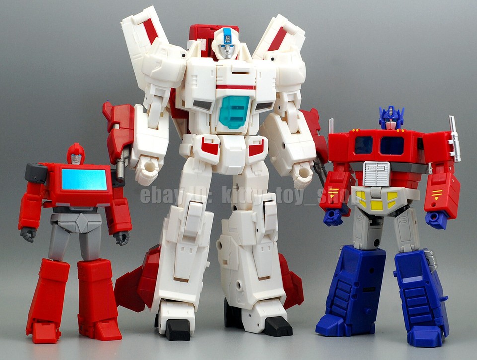 Small Scale MFT Auto Vehicle Deformable Robot Team Figure Boy Kids Toy ...