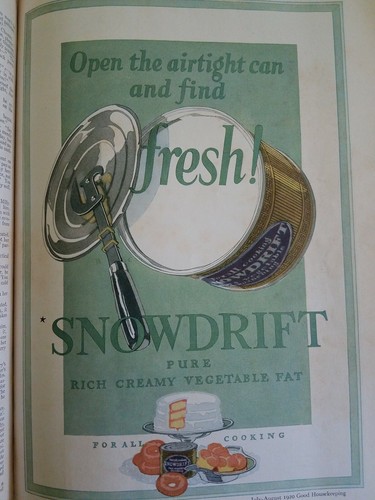 1920 SNOWDRIFT Shortening Kitchen Art & Lazell As The Petals Perfumed ...