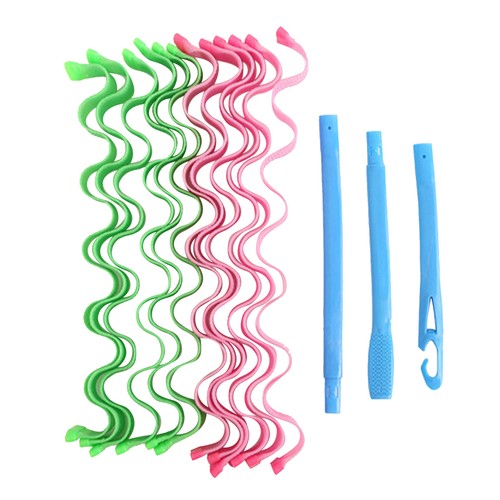 Spiral Curls Styling Kit DIY Plastic Hair Spiral Curl Styling Roller ...