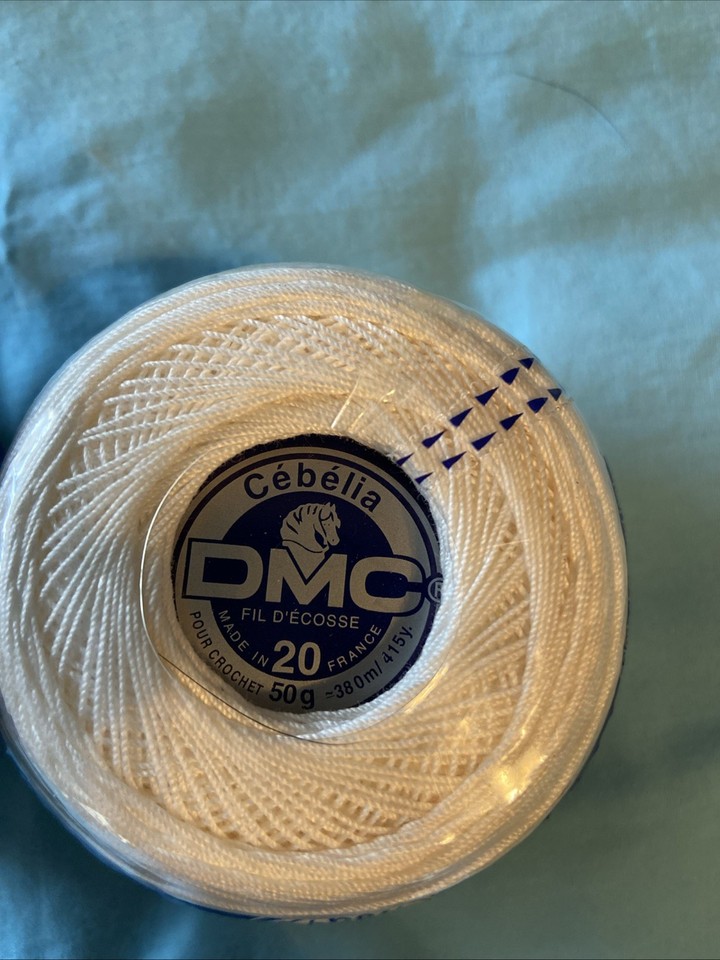 2 DMC Cebelia Crochet 167G/A Cotton Size 30 20 Blanc/3033 | eBay