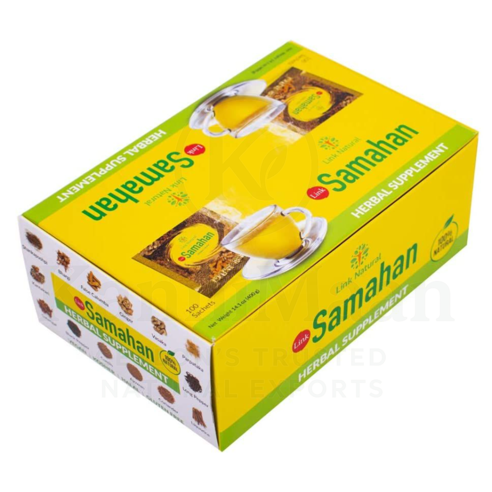Samahan 100 Sachets, Ayurvedic Herbal Tea Natural Drink For Cough ...