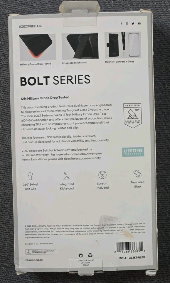 ZIZO Transform Series TCL 30 Z Phone Case Blue New Open Box Lifetime ...