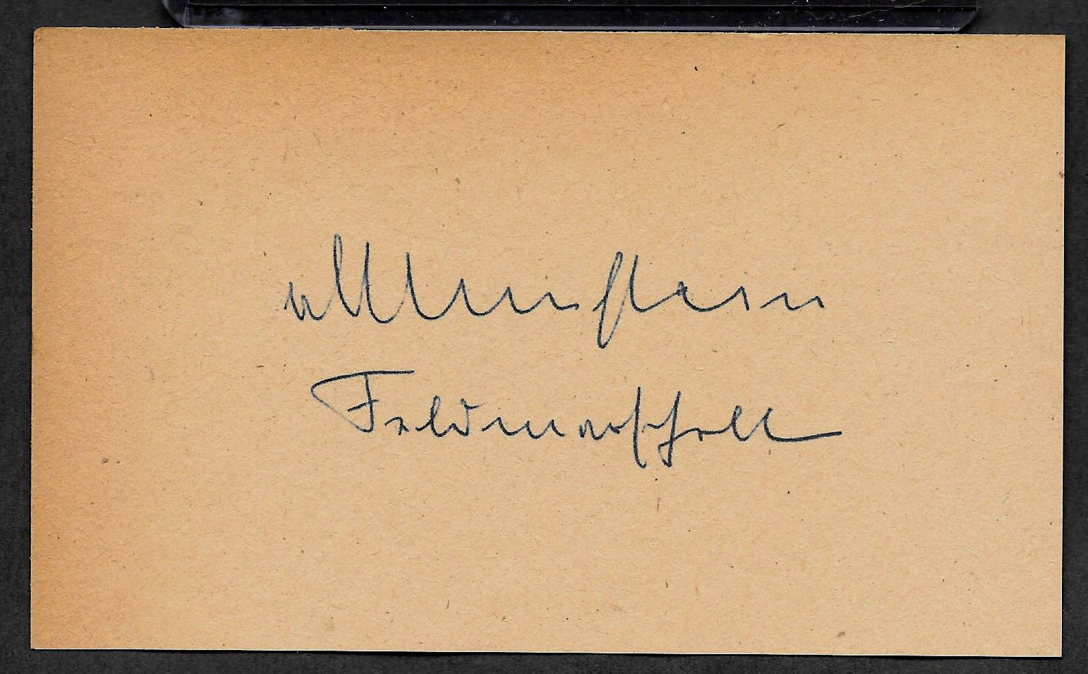 Erich von Manstein Autograph Reprint On Genuine Original Period 1940s ...