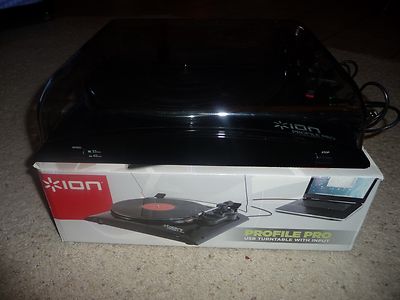 Ion Profile Pro USB Vinyl to MP3 Turntable | Black | 1st Generation ...