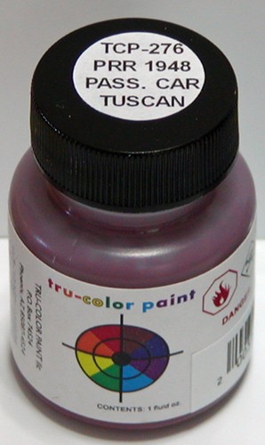 PRR PASSENGER TUSCAN TRU-COLOR AIR BRUSH READY PAINT N HO O On30 Model ...