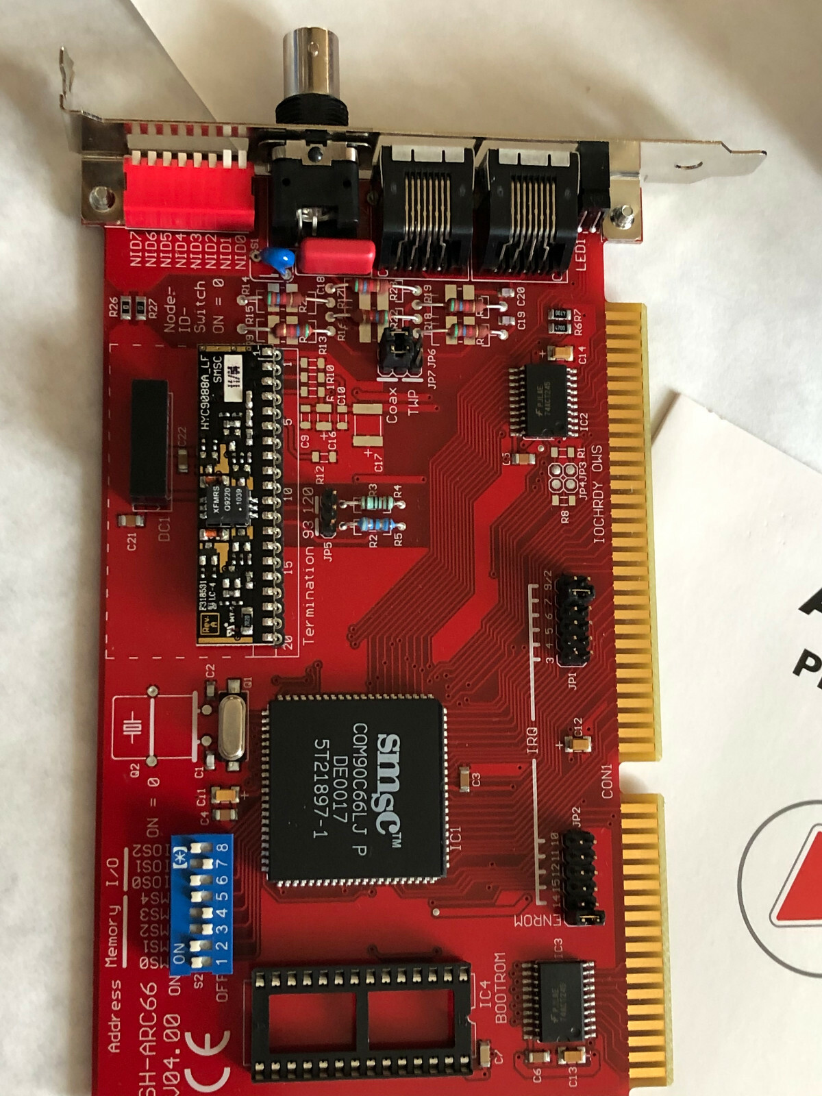 NEW SOHARD SH-ARC66 V04.00,67782 ARCNET ISA CARD,EB | eBay