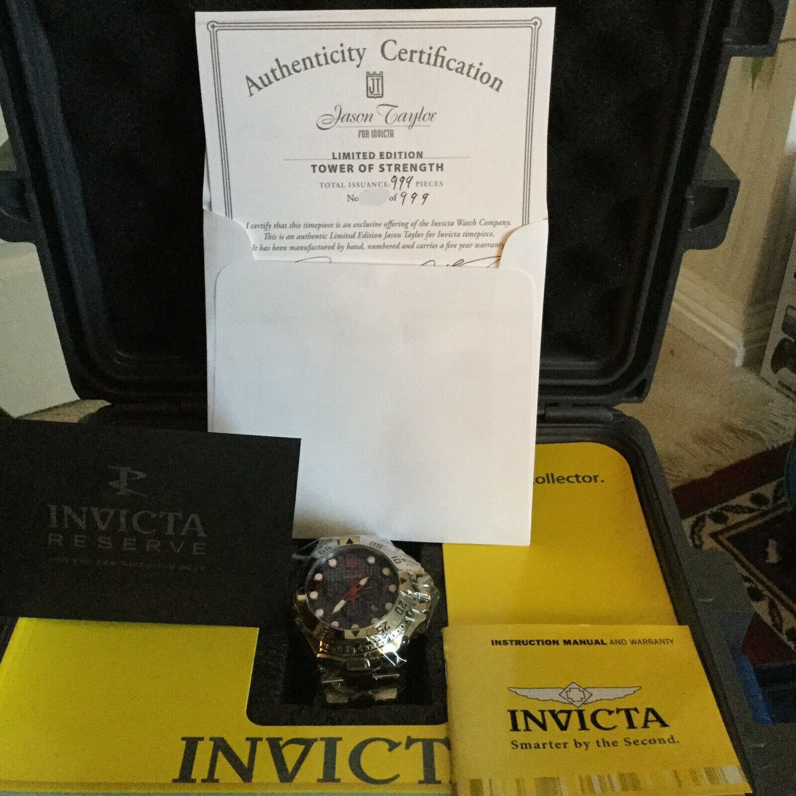 Invicta Reserve JT Excursion Jason Taylor LE #726/999 50mm Swiss Chrono ...