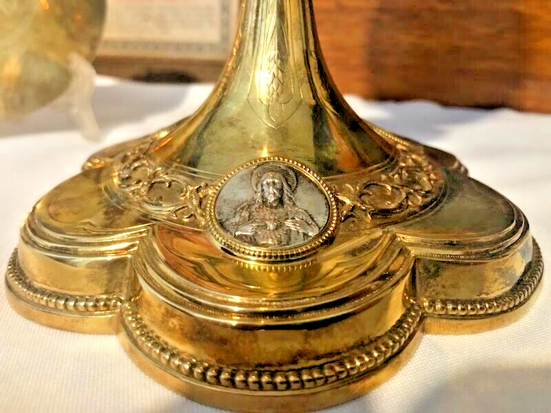 Catholic Church Solid Sterling Medallion Chalice. Very Beautiful 4 ...