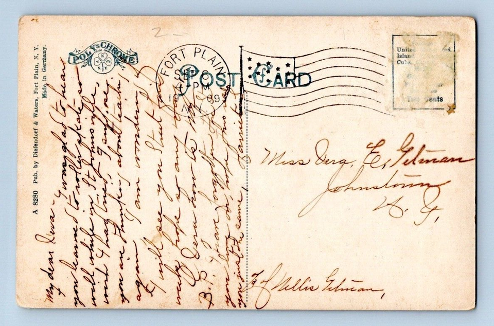 1909. FORT PLAIN, NY. RAILROAD STATION. POSTCARD ST5 | eBay