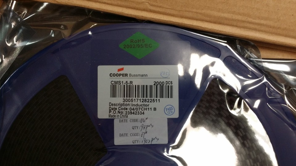 (5 PCS) CMS1-5-R EATON COOPER Common Mode Chokes/Filters 25uH 3.6A 0 ...