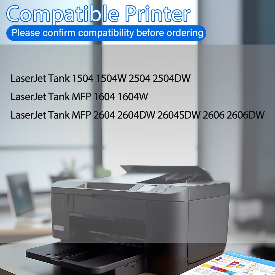 3PK W1530X Compatible with HP 153X Toner Cartridges for Laser Tank MFP ...