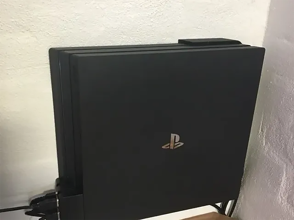 Sony PlayStation 4 PS4 Pro Wall Mount Slides In Place Mountable Console ...