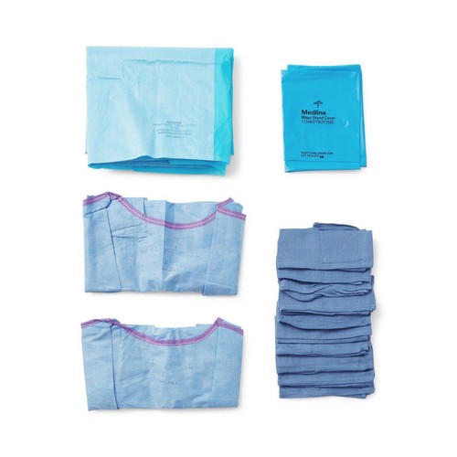 Medline Aurora Surgical Set-Up Pack with Drapes and Gowns | eBay
