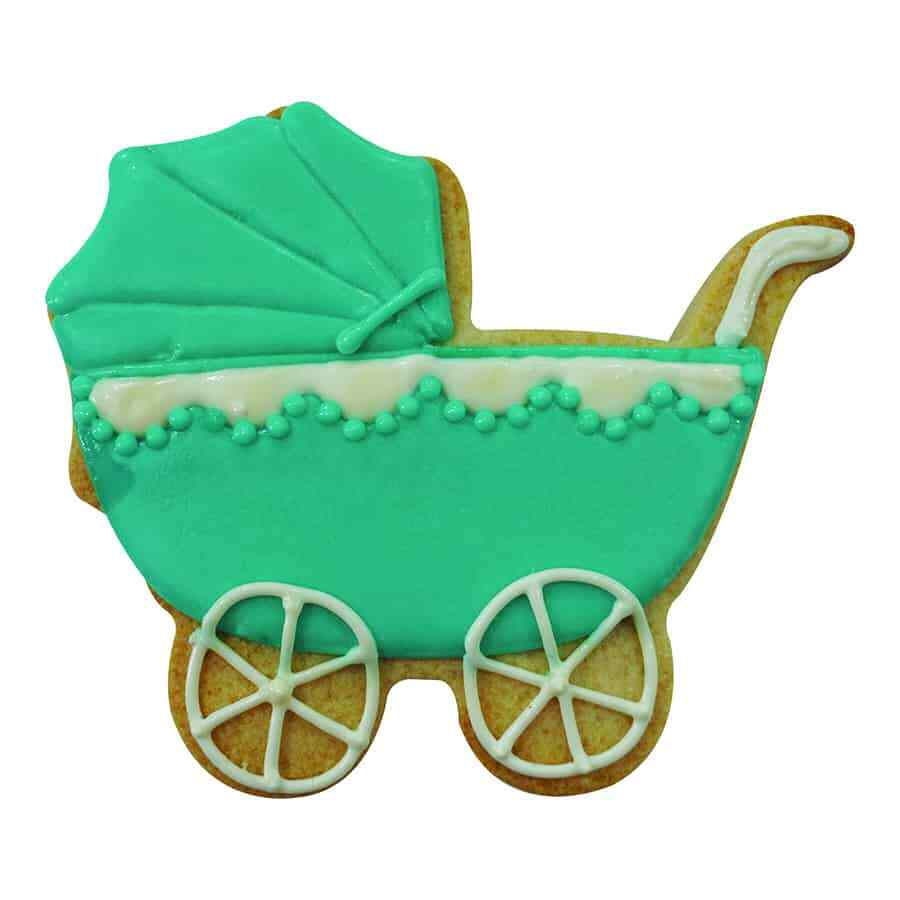 4" Baby Carriage Cookie Cutter Tin Steel Baby Shower Stroller Buggy ...
