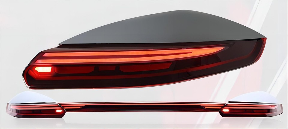 Porsche Panamera 10-16 modified LED through tail light assembly turn ...