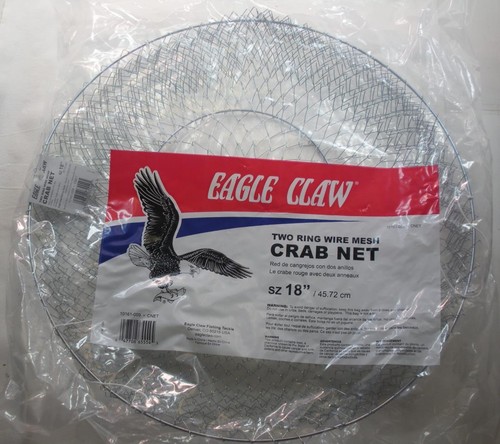 Eagle Claw 10161-009 Wire 2 Ring Crab Net 8 x 18" | eBay