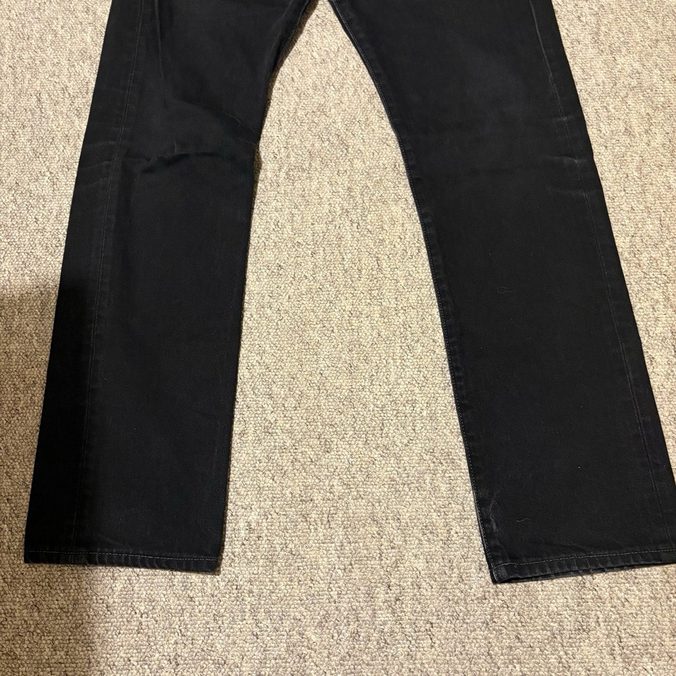 Men’s Levi’s 501 Black Straight Leg Jeans - Size W32 L34 | eBay UK