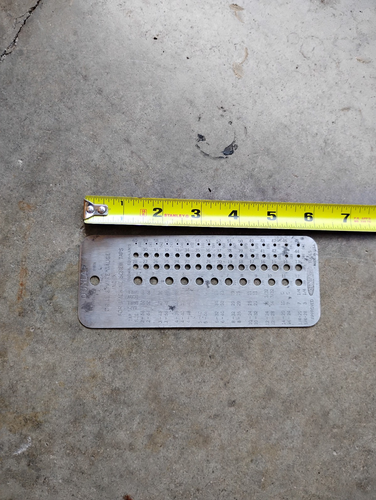 Vintage USA Dunlap Drill Gauge Machine Screw Taps & Wire Gage Measuring ...