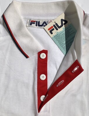 FILA MADE IN ITALY - Men’s Fine Cotton Polo - Vintage 00s - 46 - New ...
