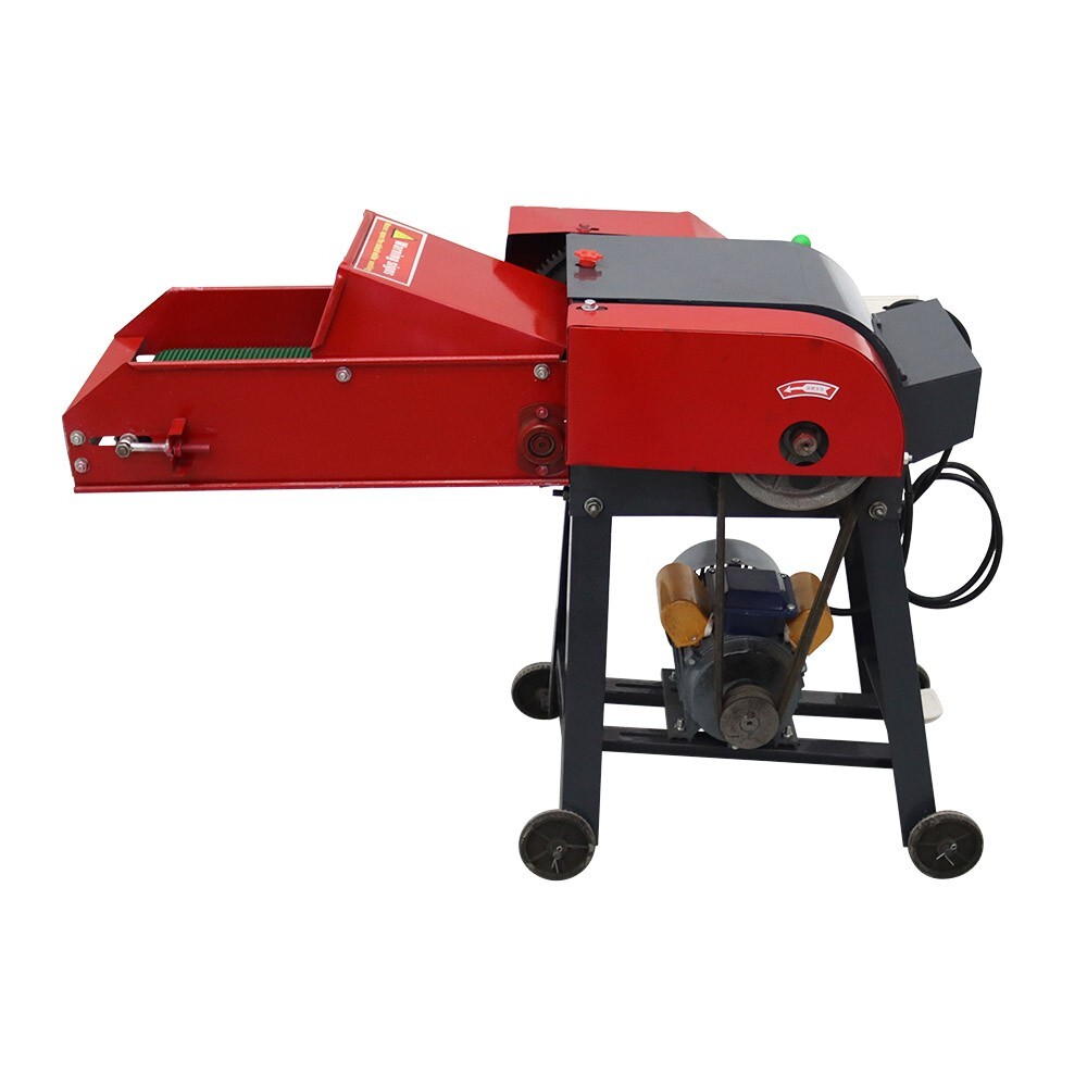 INTBUYING® Hay Cutter Pulverizer w/Conveyor 220V Powered Grass Crusher ...