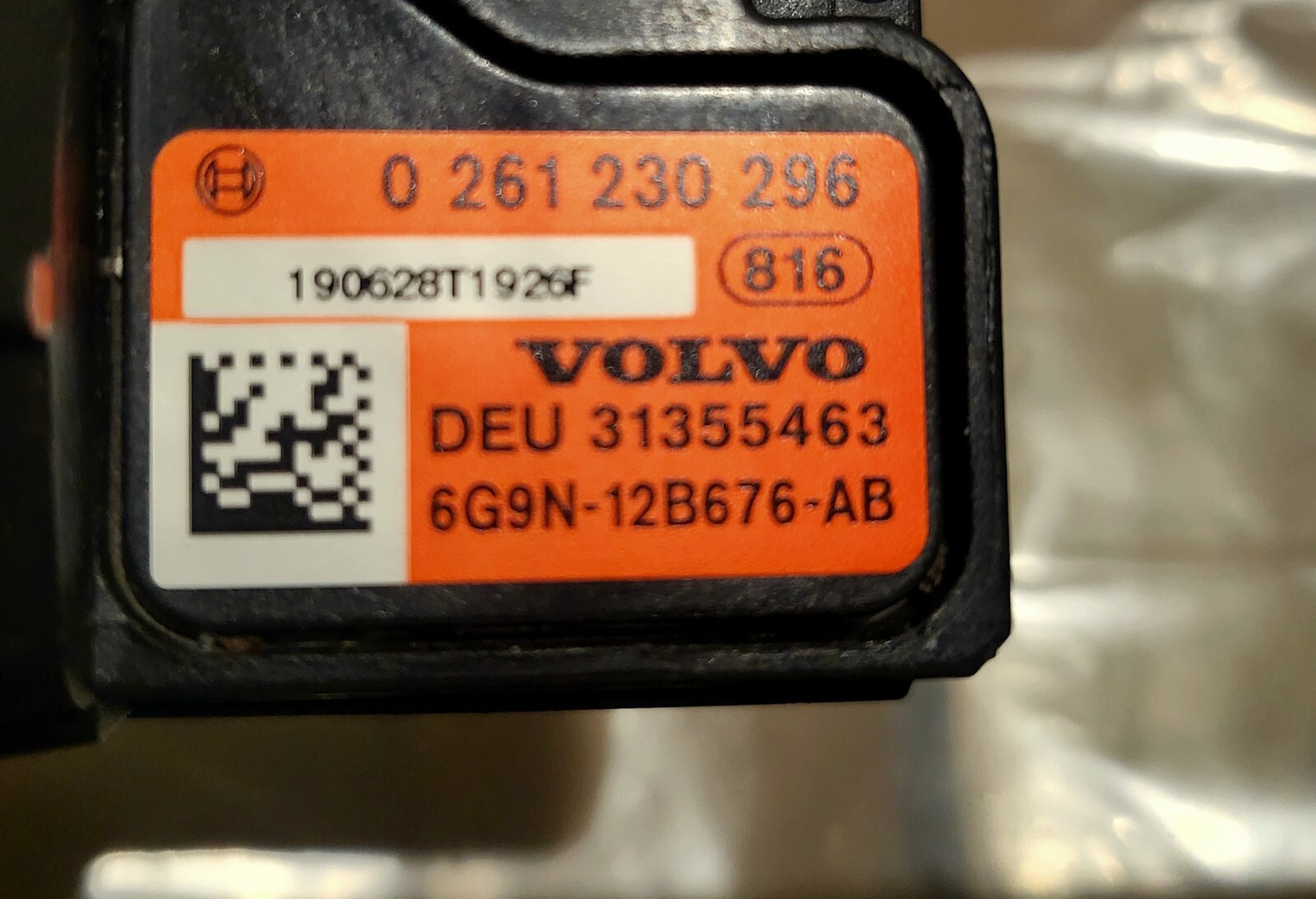 Volvo Xc70 Mk2 Turbocharger Boost Pressure Sensor 31355463 Genuine for ...