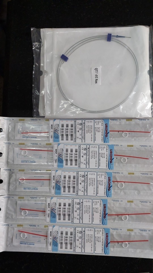 Double J Stent with Pusher 6Fr 26cm PTFE Guide Wire 0.035" Length 150cm ...