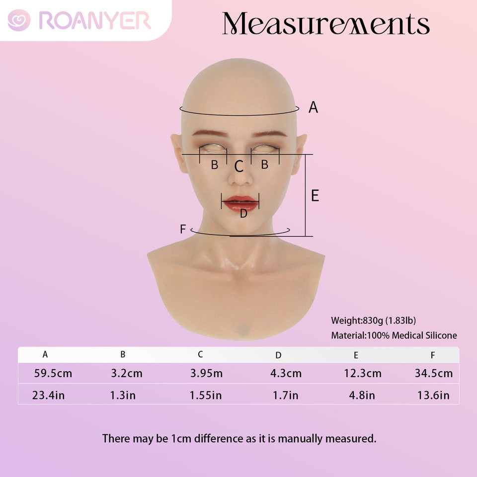Roanyer May Silicon Mask For Crossdresser Female Adult Transgender ...
