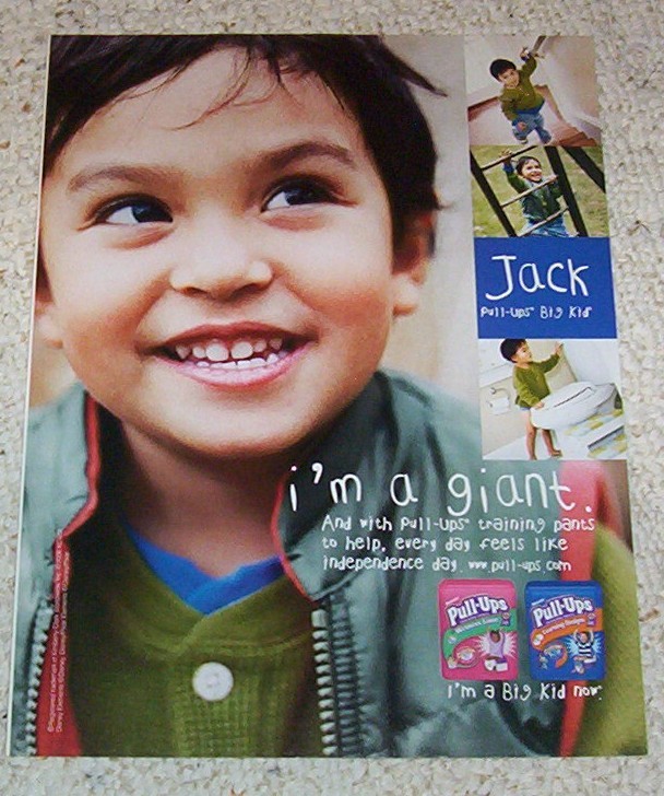 Pull Ups Training Pants Commercial 2003 2005 AD PAGE Huggies