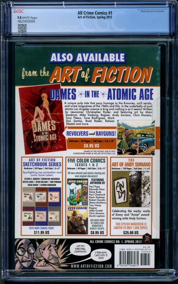 All Crime Comics #1 2012 CGC graded 9.8 Bruce Timm Cover - Art of ...