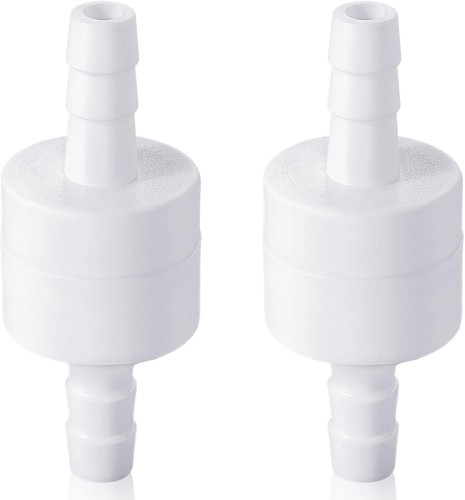 2 Pcs Check Valve 1/2" One Way Inline Plug-in Barb Non Return Valve ...