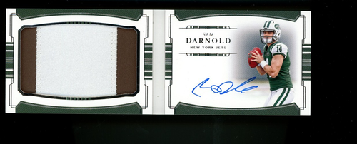 SAM DARNOLD 2018 NATIONAL TREASURES RC BOOKLET AUTOGRAPH PATCH AUTO SP ...