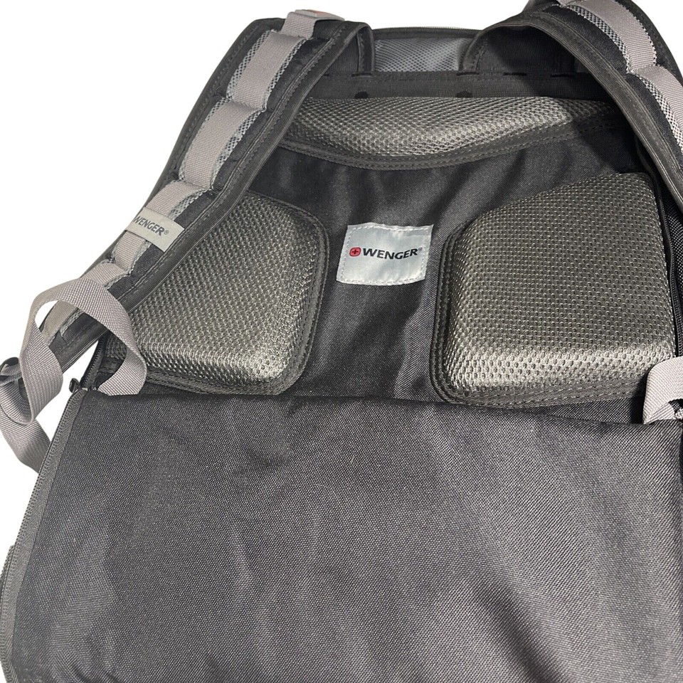 Swiss Gear By Wenger Synergy 16” Laptop Computer Backpack Black & Black ...