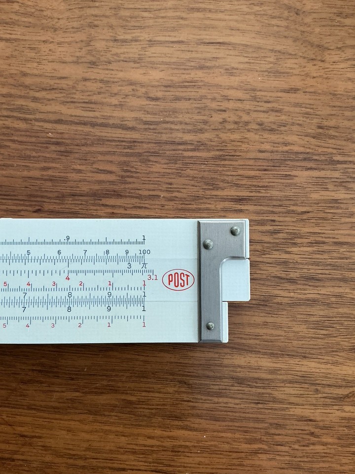 Post Slide Rule Versatrig 1450 Hemmi, Original Leather Case VTG | eBay