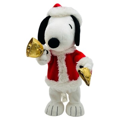 Hallmark Peanuts 14" Animated Musical Bell Ringing Snoopy Santa ...