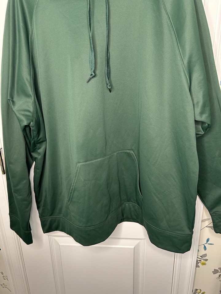 Jerzees Sport Tech Hoodie Unisex Size 3X Green Kangaroo Pocket Fleece Lined NWT | eBay