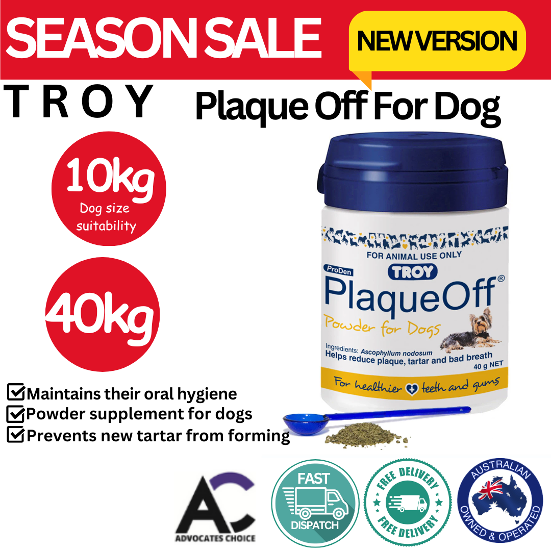 Plaque Off For Dogs Teeth Gums Bad Breath Tartar Gingivitis 40g ...