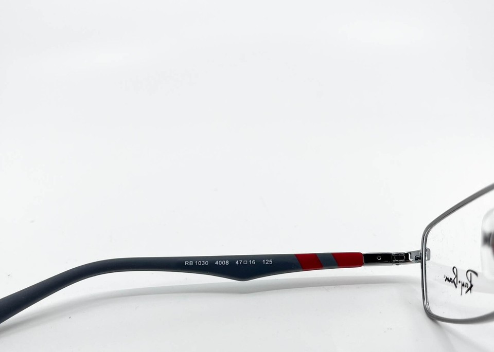 Ray-Ban RB1030 4008 Kids Eyeglasses Frames Gray Red Wire Rim 47-16-125 ...